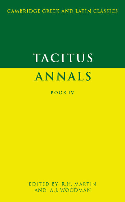 Tacitus: Annals Book IV – Cambridge University Press Bookshop