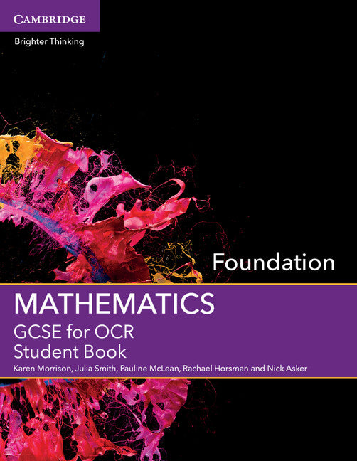 GCSE Mathematics for OCR Foundation Student Book – Cambridge University ...