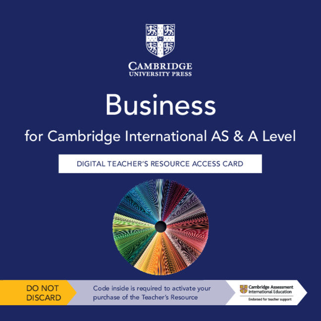 Cambridge International AS & A Level Business Digital Teacher's Resour ...